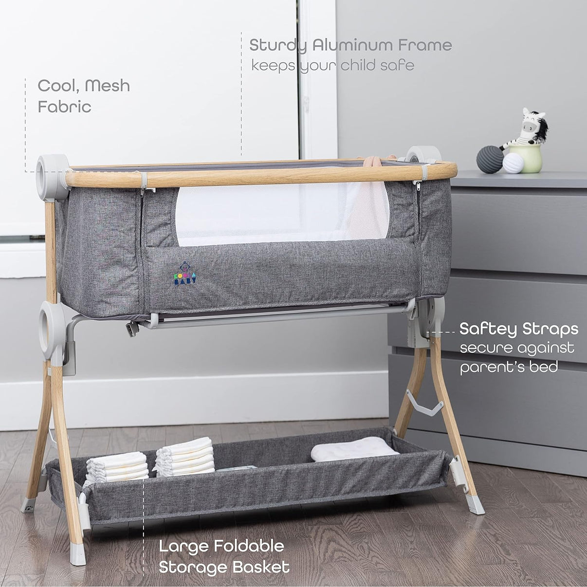Portable Baby Bassinet & Sleeper with Storage – KoolerThings